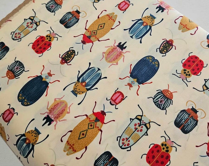 Insects, Beetle Fabric, Renewal, Maven by Art Gallery Fabrics, Maureen ...