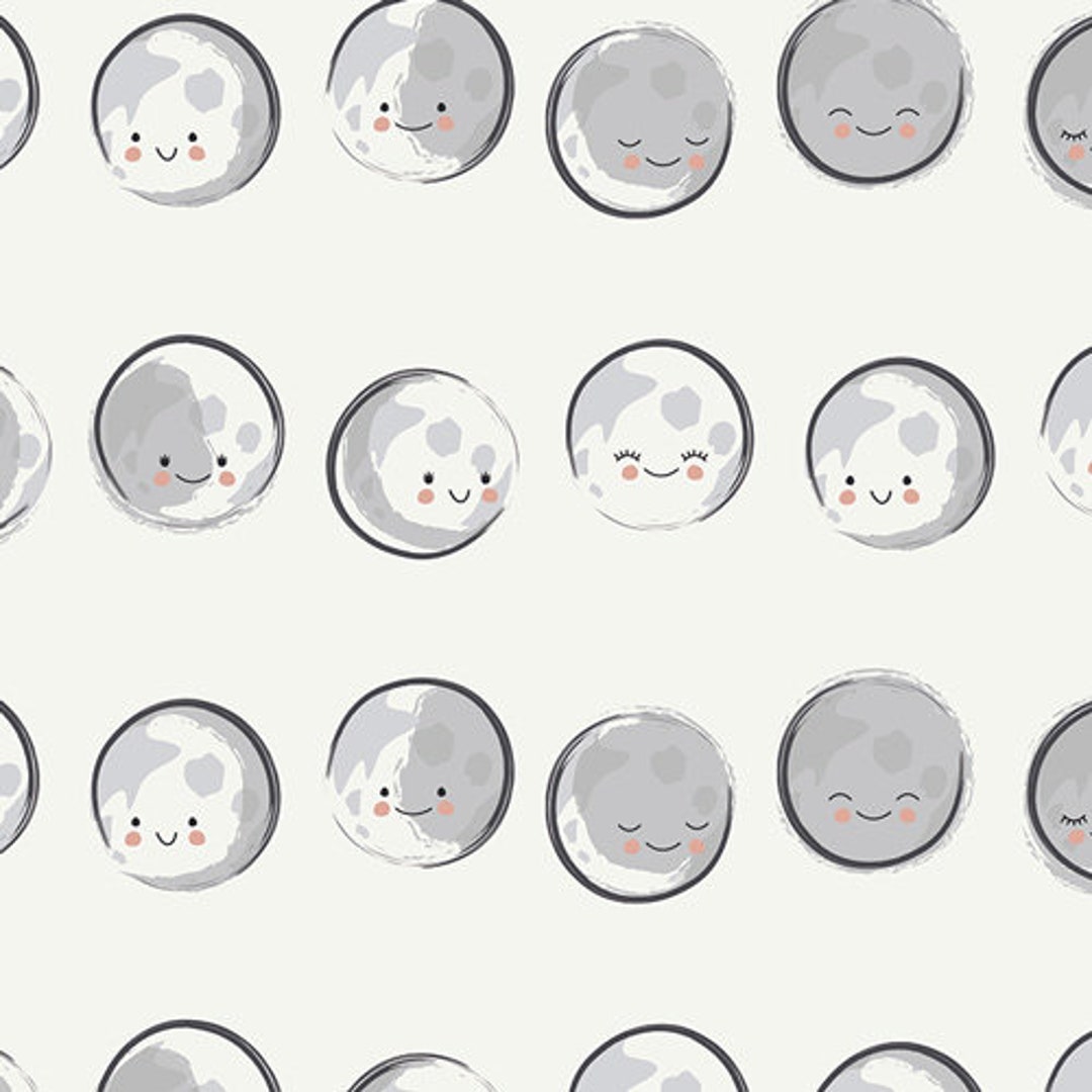 Moon Fabric, Quilting Cotton, Art Gallery Fabrics, Stargazer, Happy ...