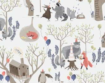 Woodland fabric | Etsy