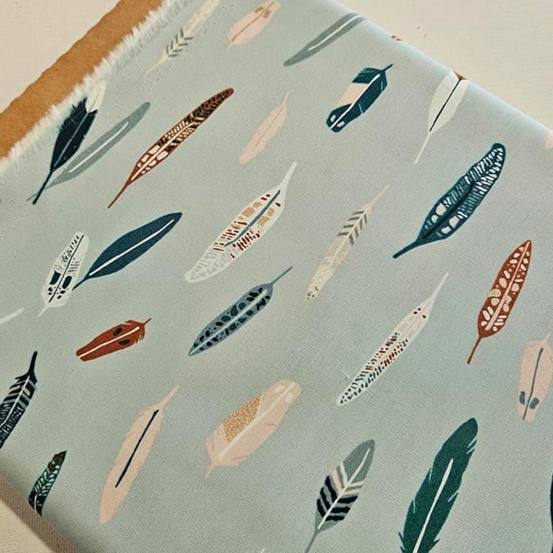 Feather Fabric - Etsy
