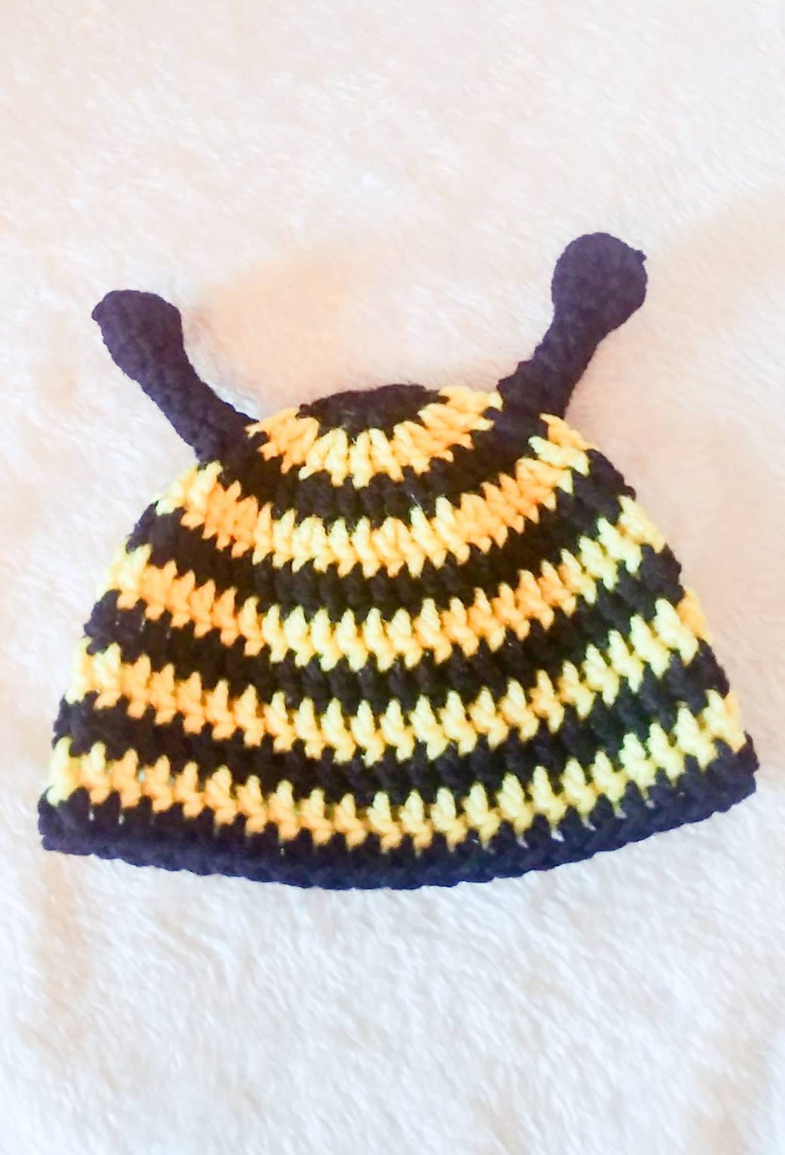 Bee baby photo prop bee beanie crochet photo prop handmade | Etsy