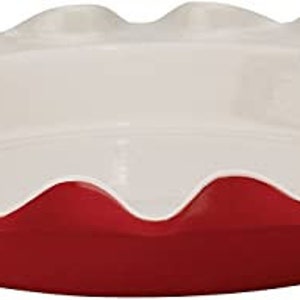 Custom Red Fluted Pie Plate, Recipe Pie Plate, Recipe Dish, Wedding ...