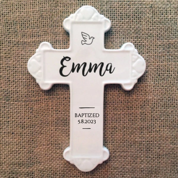 Baptism Cross - Etsy