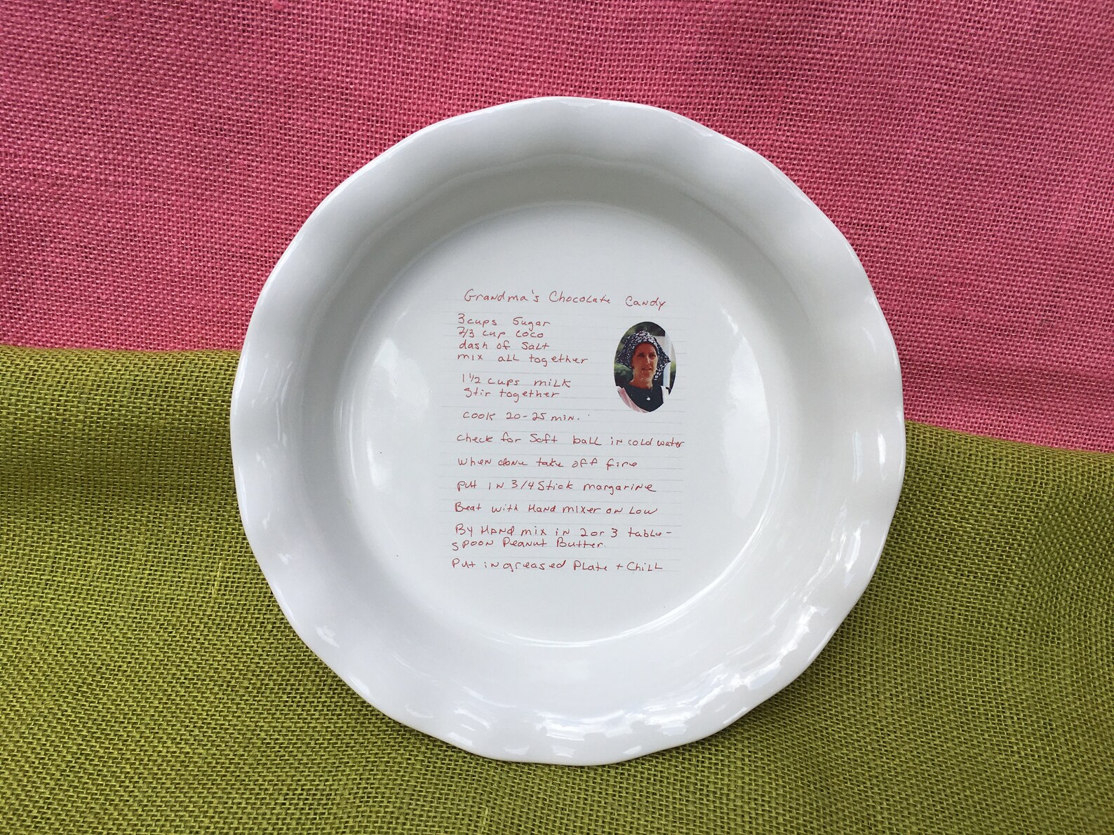 Custom Pie Plate Anniversary Keepsake Photo Keepsake Plate | Etsy