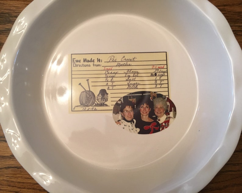 Custom Pie Plate Anniversary Keepsake Photo Keepsake Plate | Etsy
