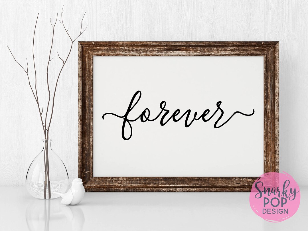 Forever, Printable Art, Wall Art Print, Instant Dowload, Printable ...