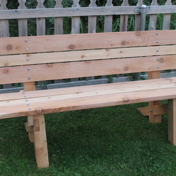 Cedar Bench - Etsy