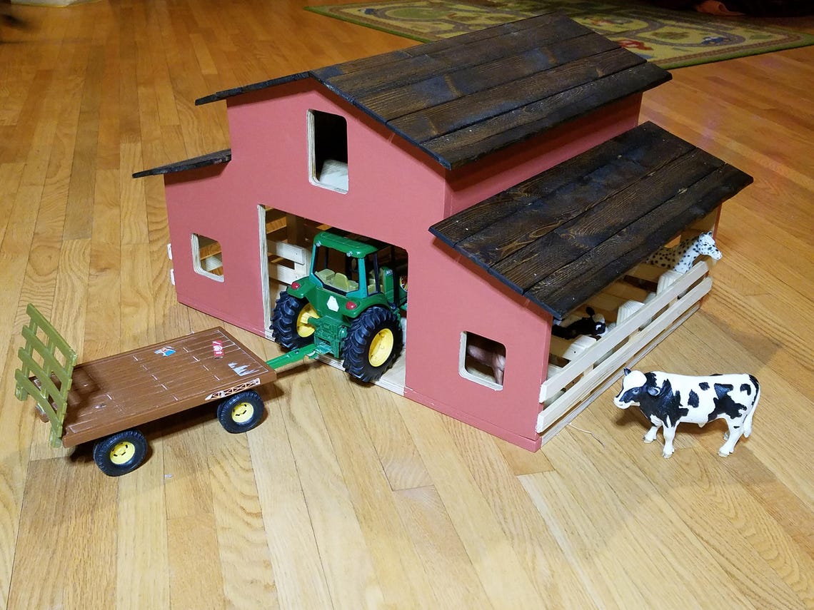 Rustic Toy Barn - Etsy