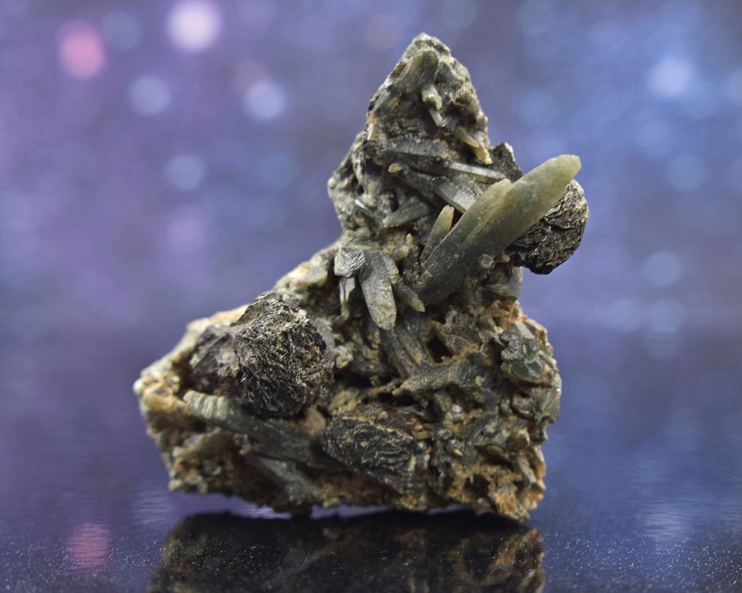 Prase Prasem Green Quartz Cluster From Italy | Very Rare | 2.23" | 38.9 ...
