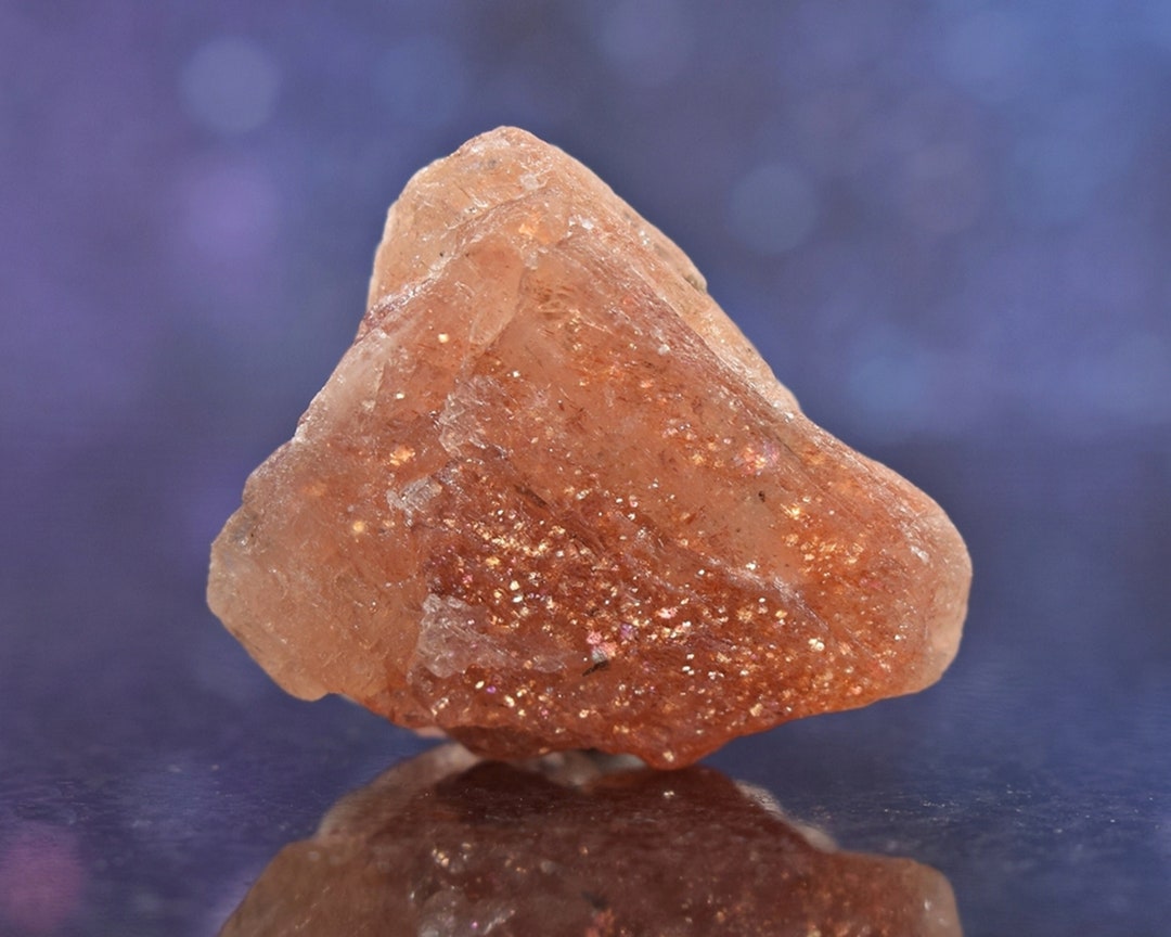 Shimmery Rainbow Sunstone From Tanzania | Hematite Inclusions | Unusual ...