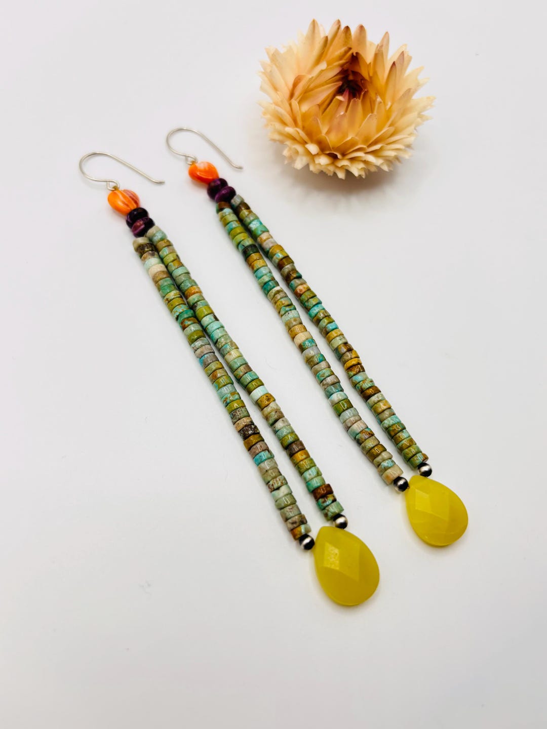 5" Orange Hearts + Purple Spiny + Green Turquoise Jacla - Etsy