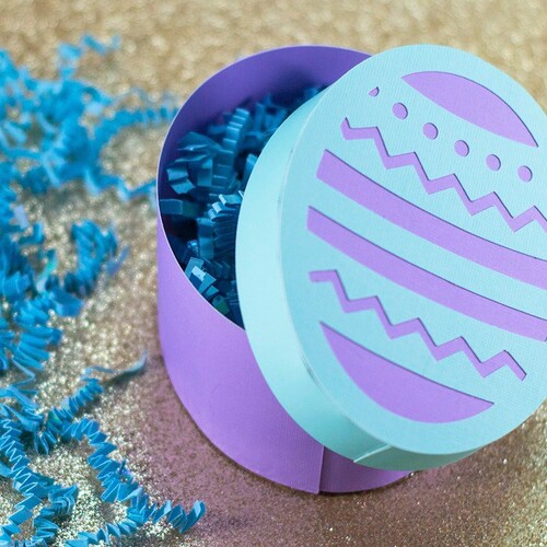 SVG File: 3D Easter Egg Gift Box / Treat Box / Favor Box Cut | Etsy