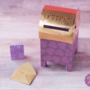 3D Mini Mailbox SVG Cut File + Mini Letters SVG File, Post Office Mail ...