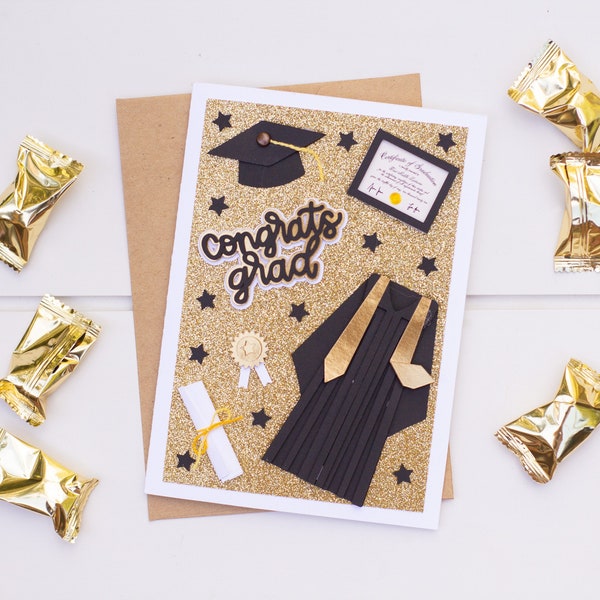 Graduation Card Svg - Etsy
