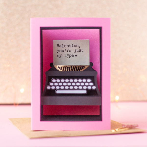 Typewriter Card - Etsy