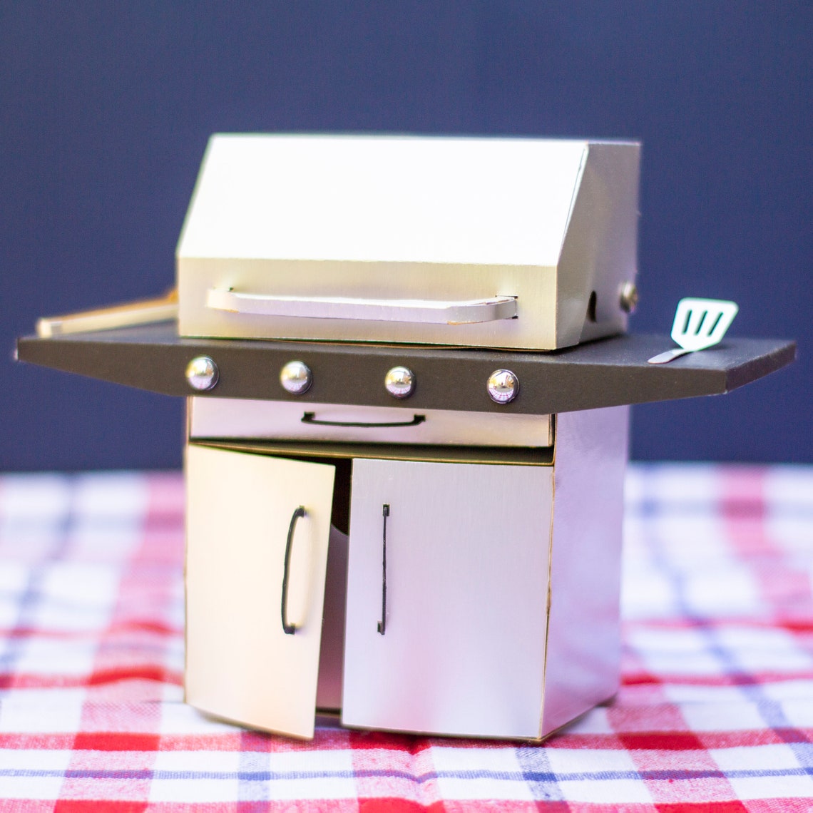 3D Grill Gift Box Barbecue Grill Gift Card Holder SVG Cut - Etsy