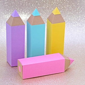SVG File Bundle: 3D Pencil Gift Box and 3D Colored Pencil Gift Box ...