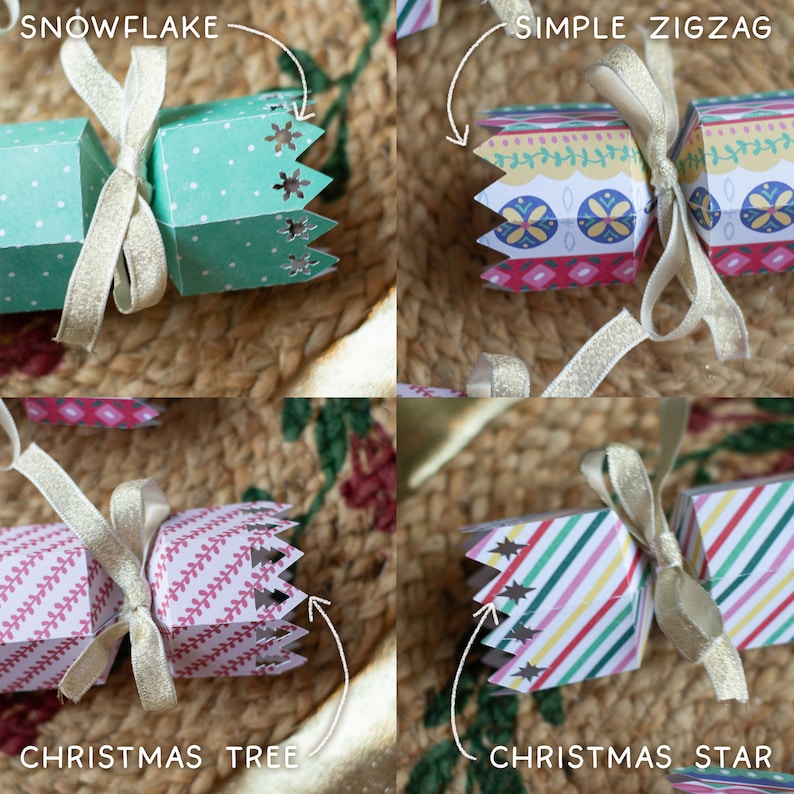 Christmas Paper Cracker SVG, Bundle of 4 Christmas Paper Crackers: Tree ...