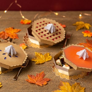 Mini 3D Pie Gift Box SVG Cut File Bundle of Pumpkin Pie, Lattice Pie ...