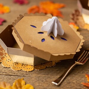 Mini 3D Pie Gift Box SVG Cut File Bundle of Pumpkin Pie, Lattice Pie ...