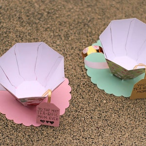 3D Tea Cup SVG, Simple 3D Paper Tea Cup SVG, 3D Teacup Svg, Paper Tea ...