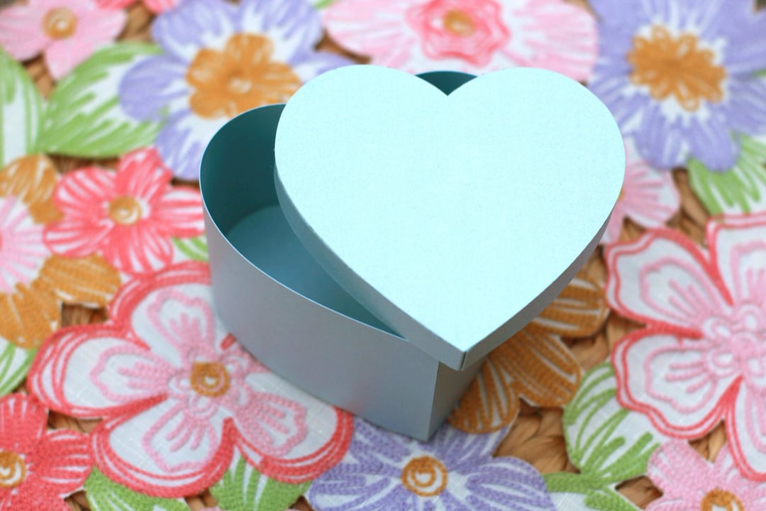 3D Heart Box SVG, 3D Heart SVG, Paper Heart Box SVG, Basic 3D Paper ...