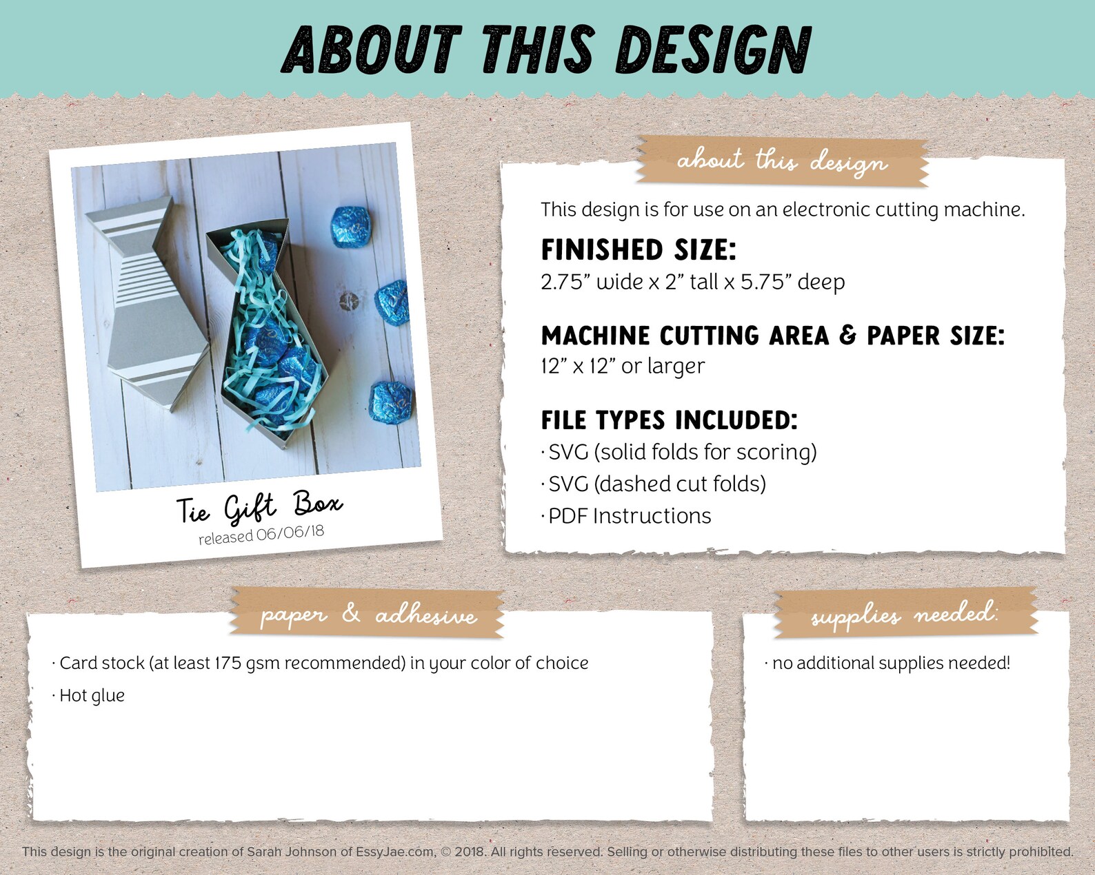 SVG File: 3D Tie Shaped Gift Box for Father's Day SVG Cut - Etsy