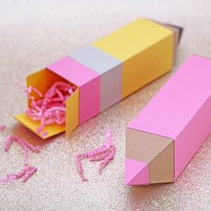 SVG File Bundle: 3D Pencil Gift Box and 3D Colored Pencil Gift Box ...
