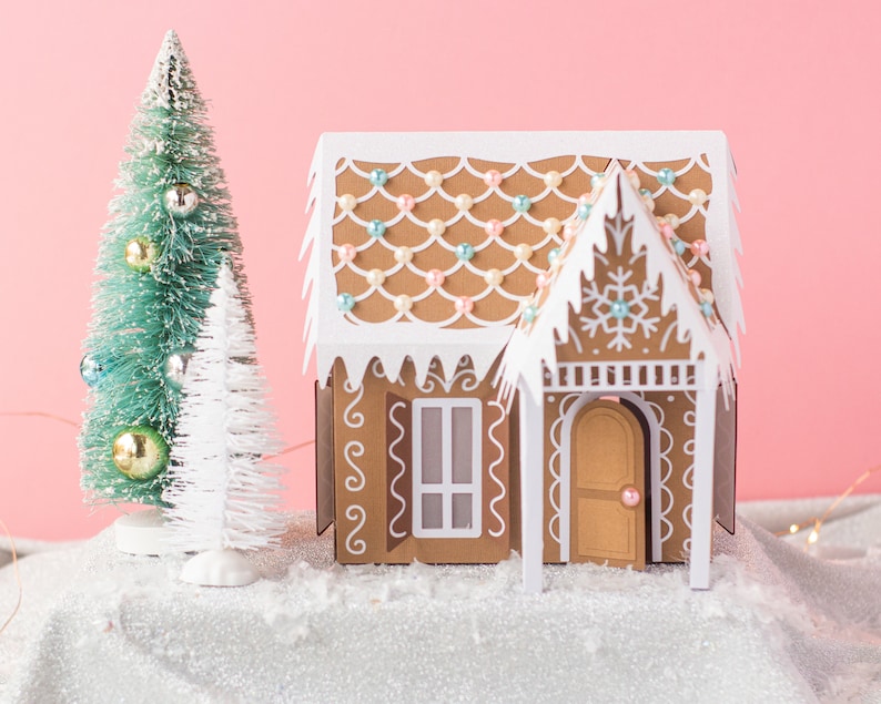 3D Gingerbread House SVG Cut File 3D Paper Gingerbread House - Etsy