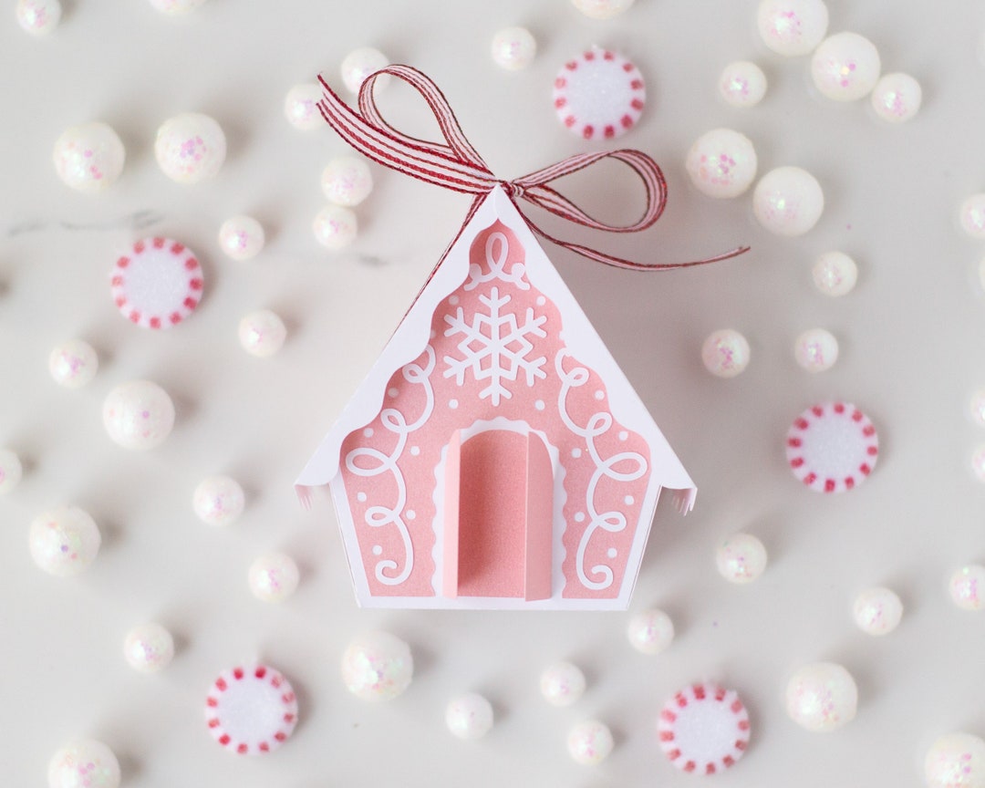 3D Gingerbread House Treat Box, Gingerbread Gift Box SVG Cut File - Etsy