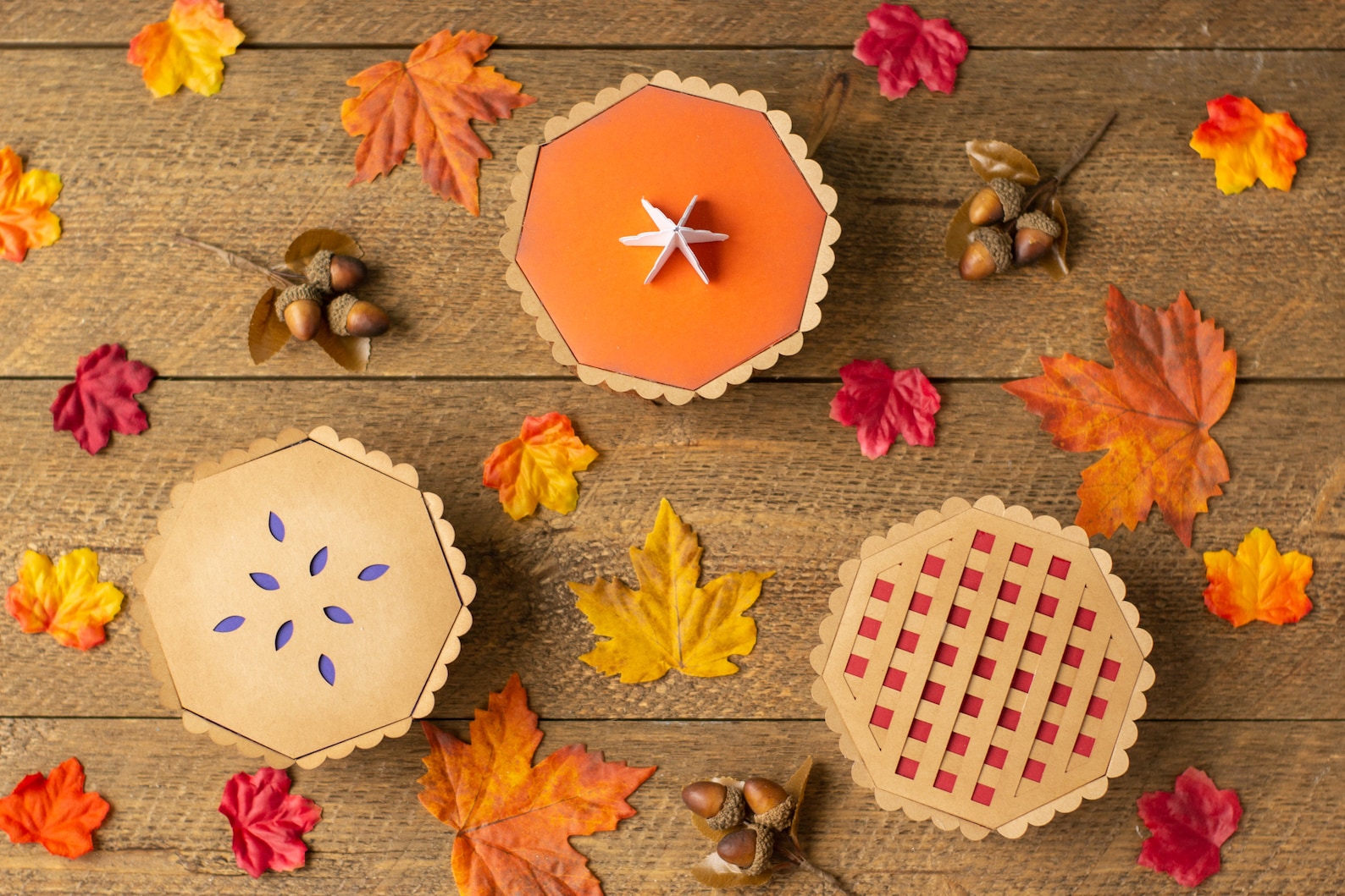 Mini 3D Pie Gift Box SVG Cut File Bundle of Pumpkin Pie - Etsy