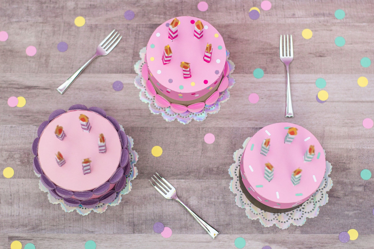 Bundle of 3D Birthday Cake Gift Box SVG Cut Files 3 Mix & - Etsy