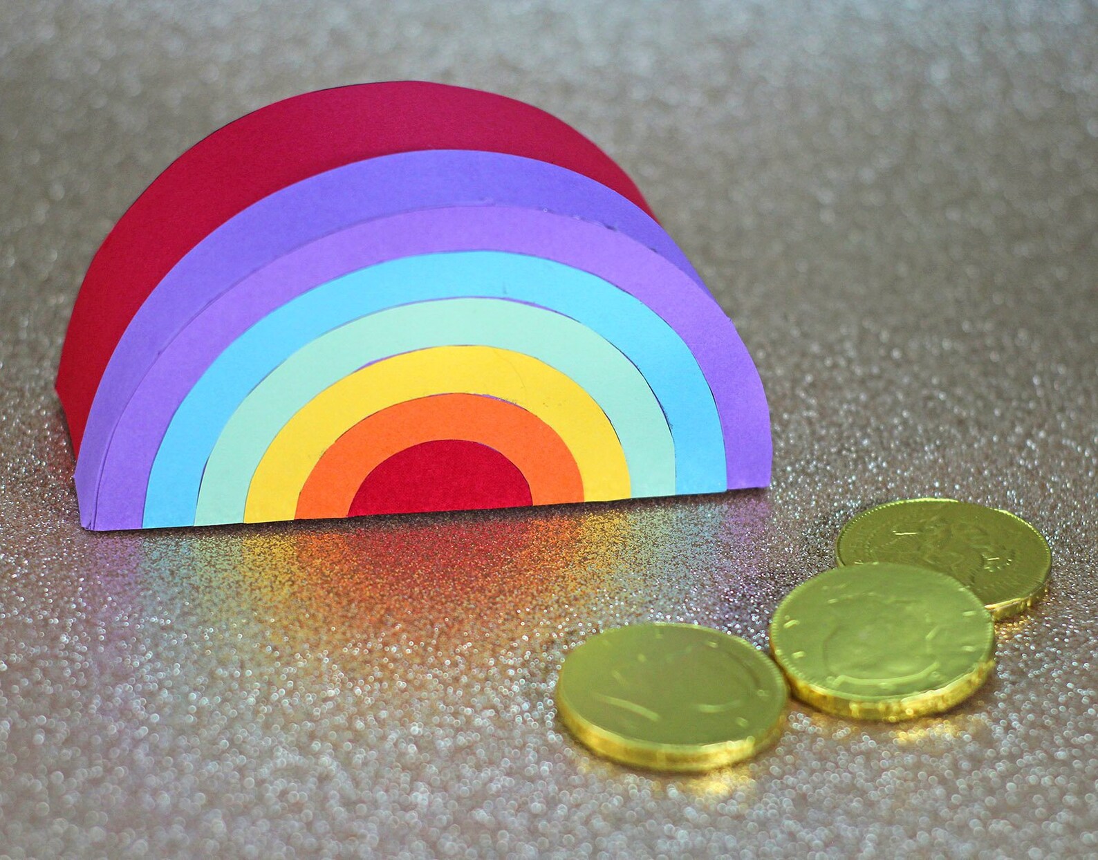 SVG File: 3D Rainbow Gift Box / Treat Box / Favor Box for St. - Etsy