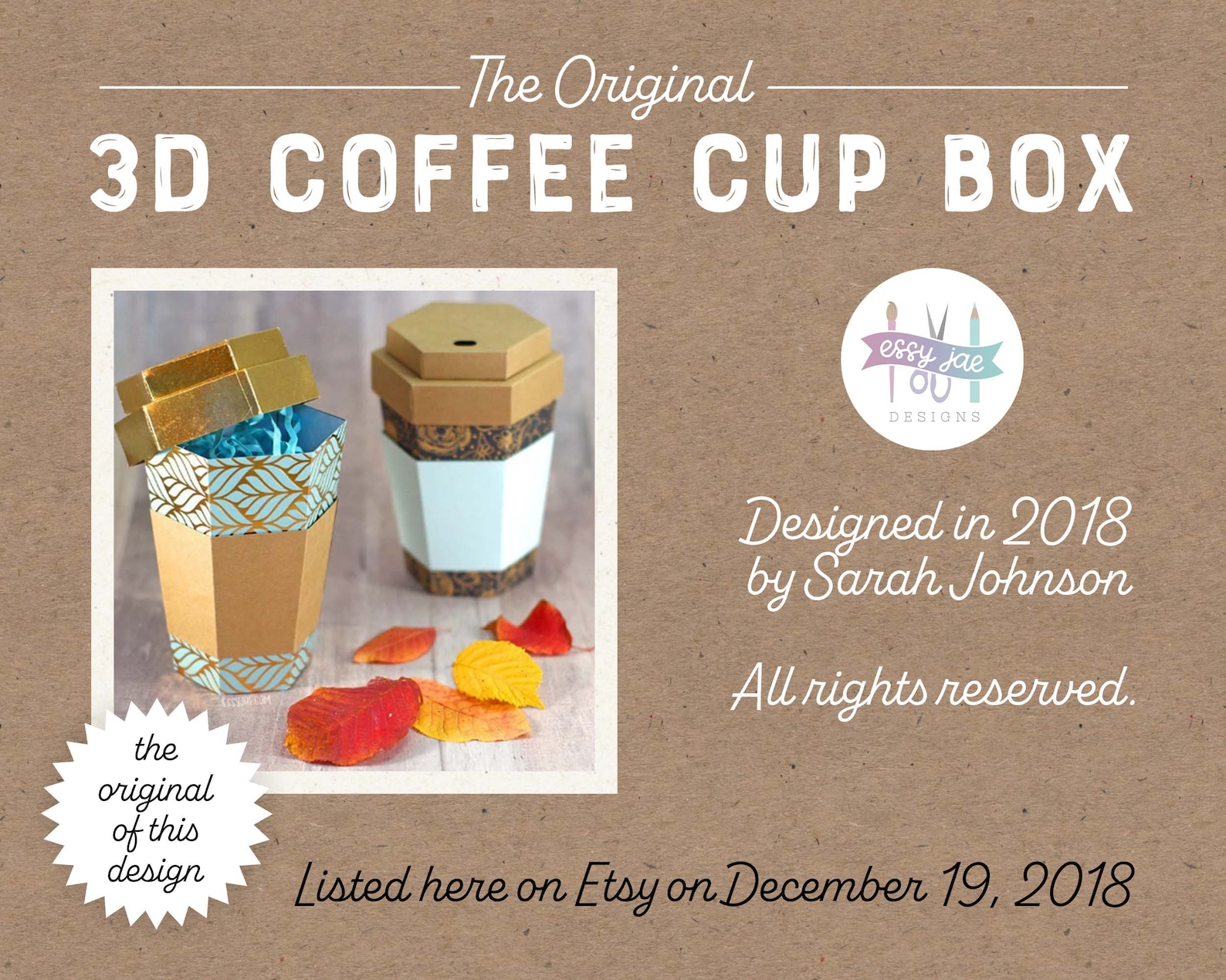 3D Coffee Cup SVG 3D Paper Coffee Cup SVG Cut File 3D Coffee | Etsy