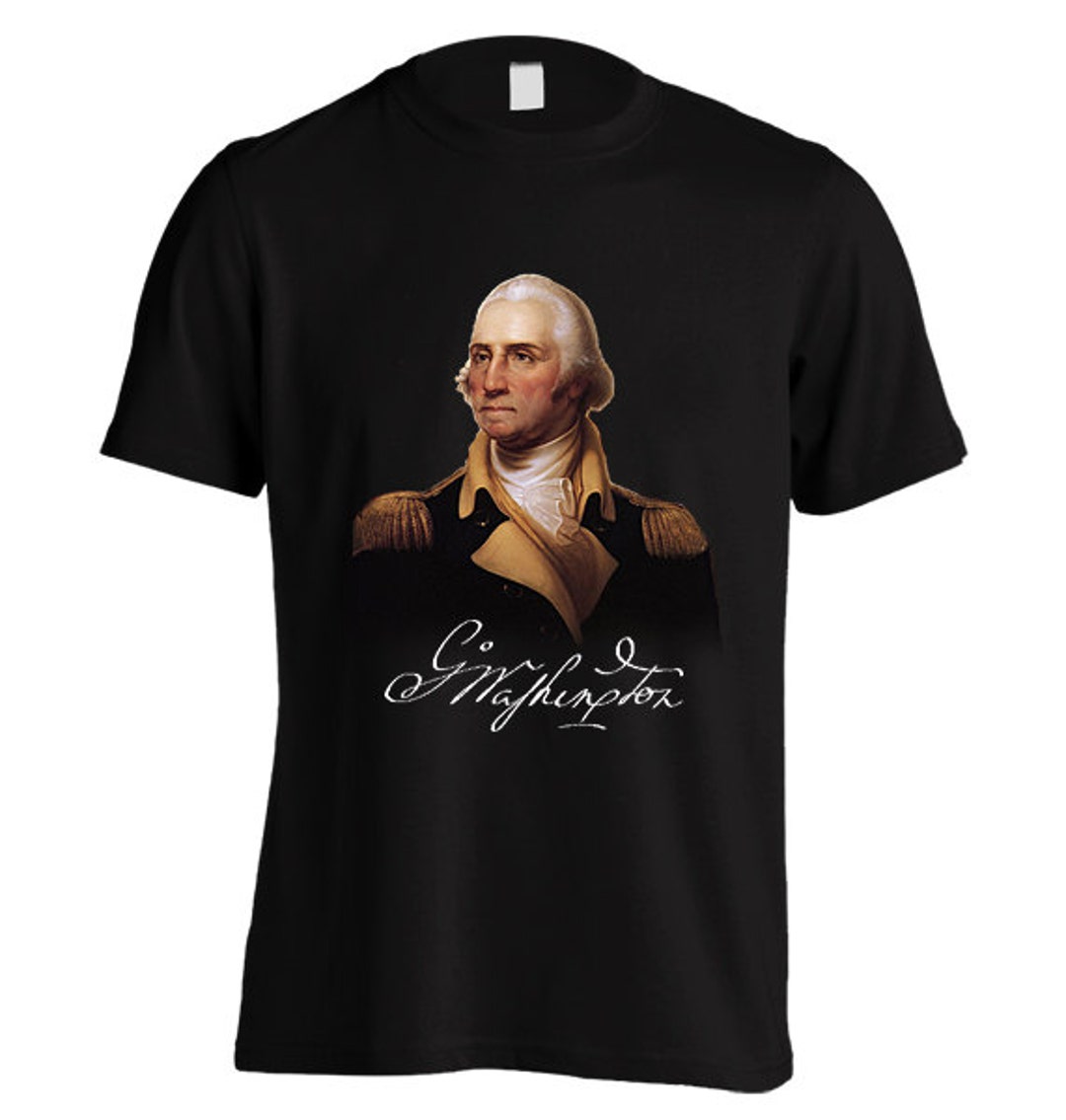 George Washington Signature Men's 100% Cotton T-shirt - Etsy