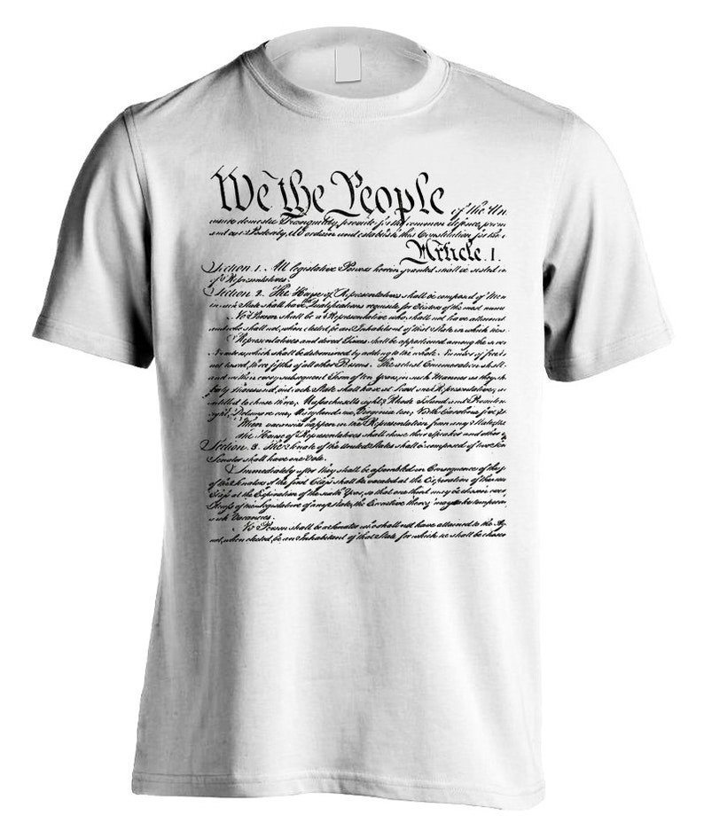 We The People Constitution Mens T Shirt Various Colors Etsy