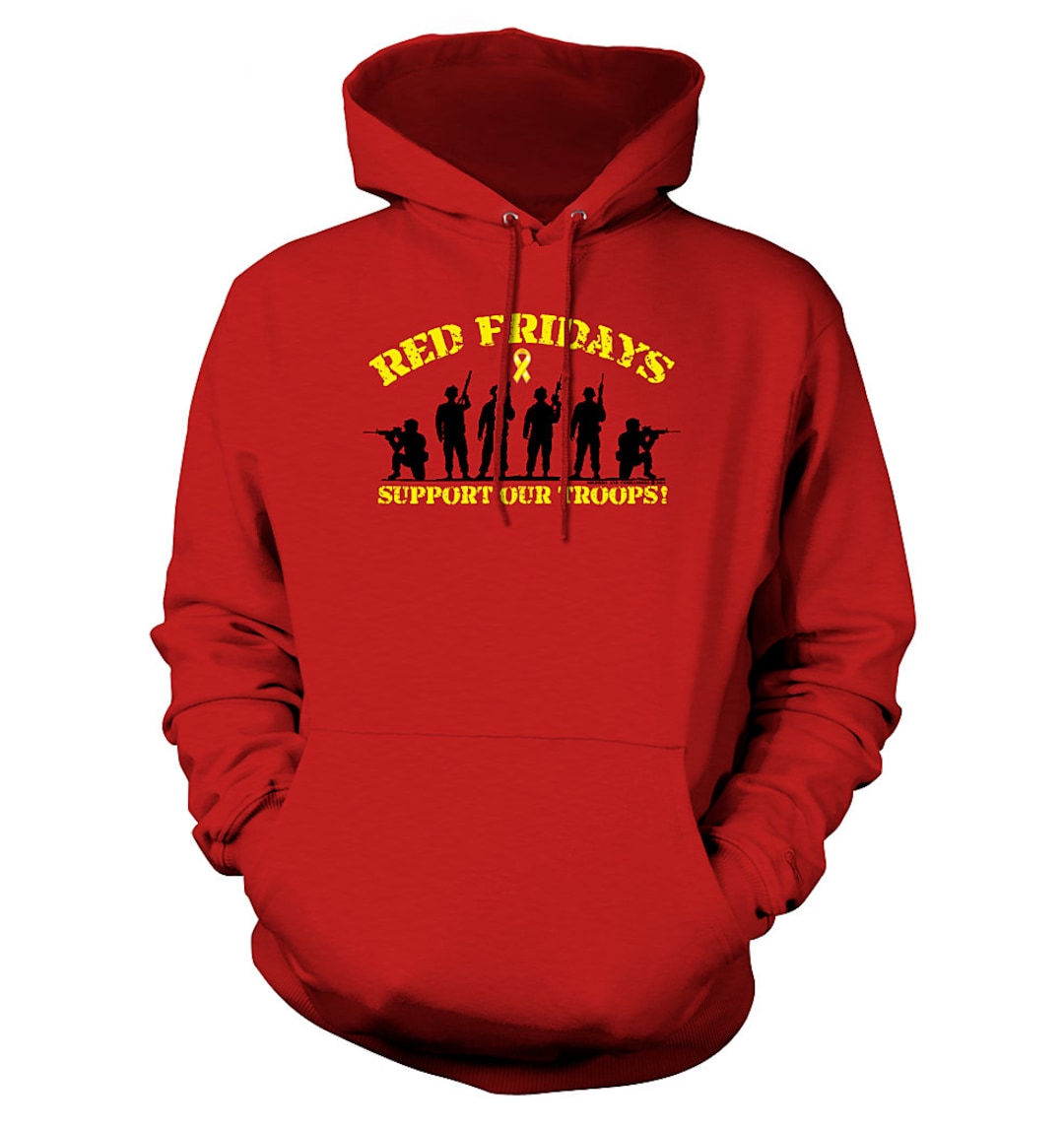 Red Fridays Support Our Troops Pullover Hoodie Adult 50/50 - Etsy UK
