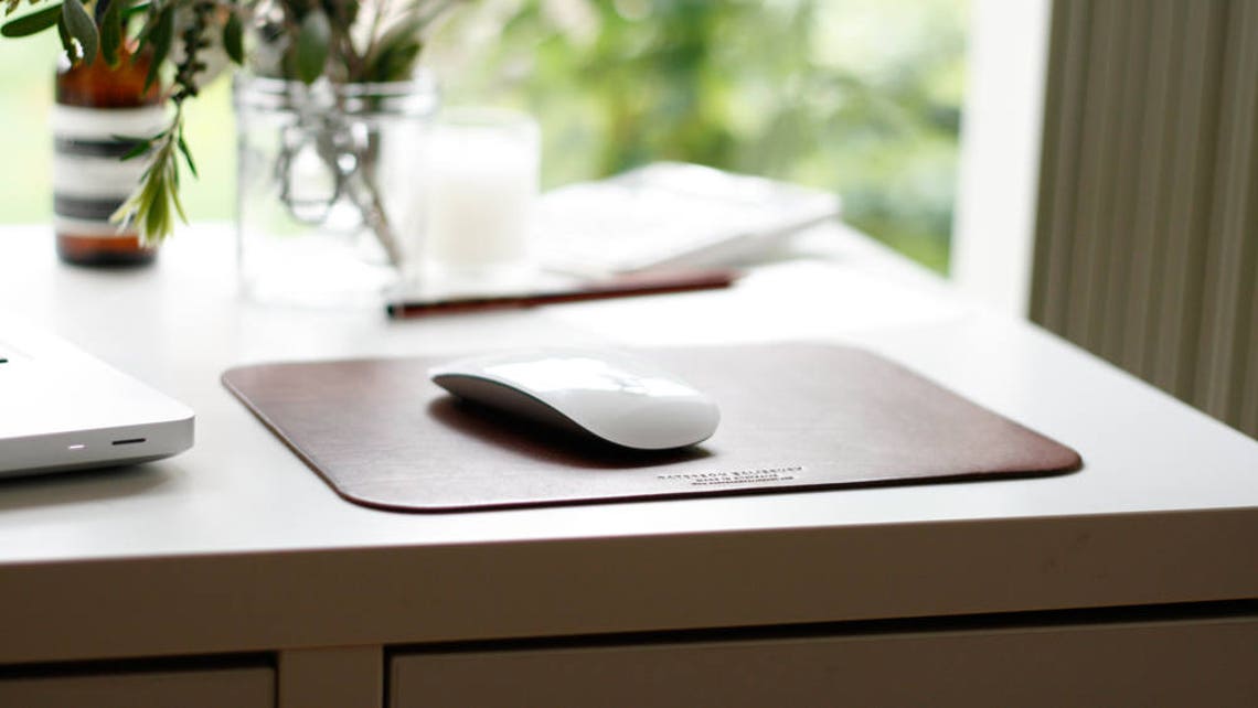 Leather Mouse Pad, Mouse Pad, Personalized Australian Gift, Key Phone ...