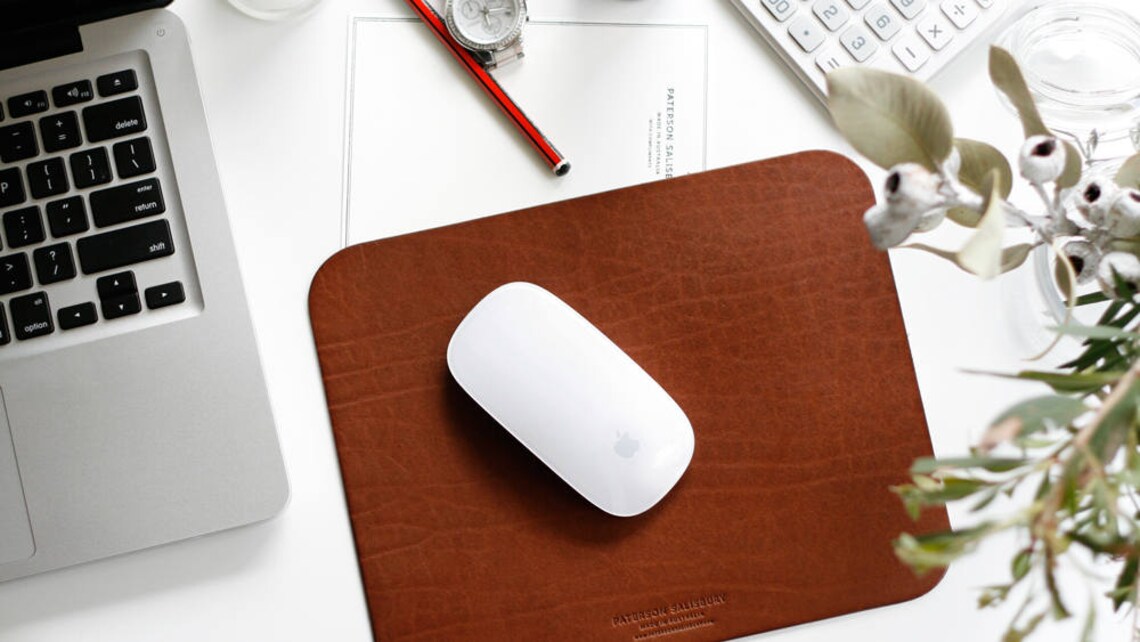 Leather Mouse Pad, Mouse Pad, Personalized Australian Gift, Key Phone ...