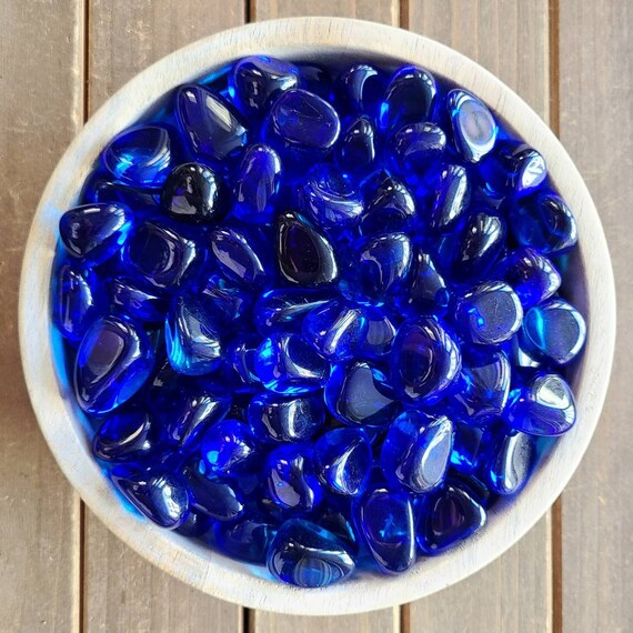 Dark Blue Obsidian Tumbles 135 or 10 Dark Blue Rocks - Etsy