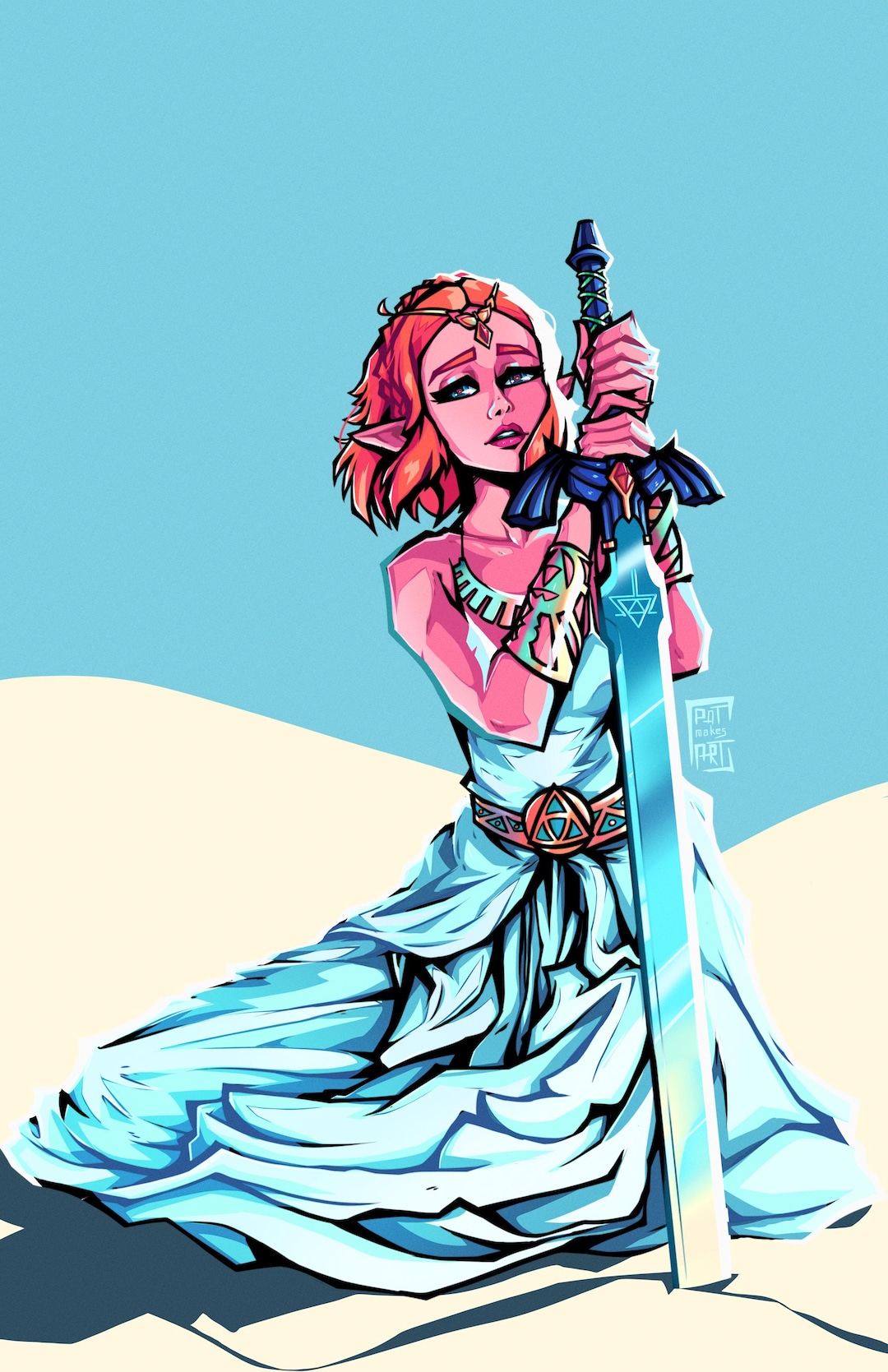 Princess Zelda - TOTK - 11x17 PRINT - Etsy