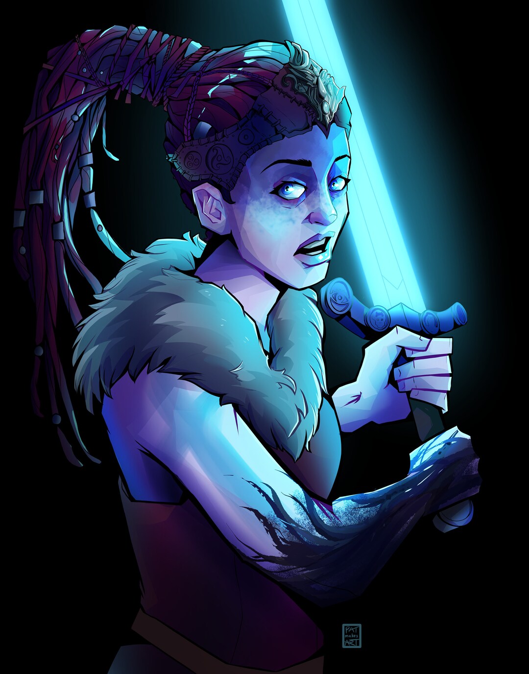 Senua - Hellblade: Senua's Sacrifice Illustration PRINT - Etsy