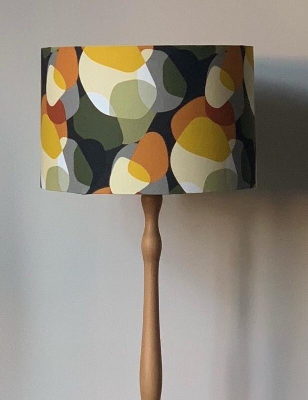 Multi-coloured/colored Lampshade | Retro Lampshade | Mid Century Shade ...