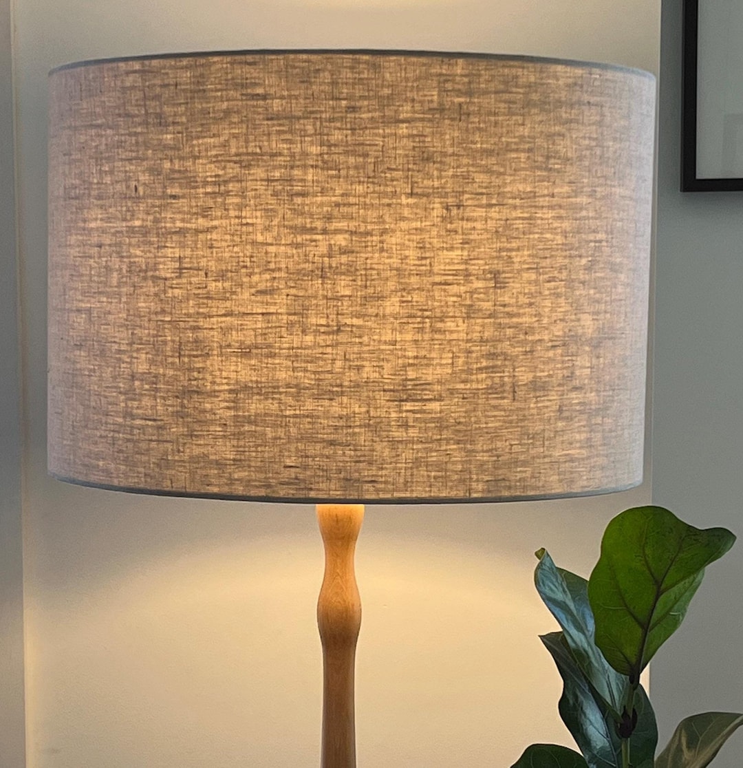 Linen Lampshade - Plain Natural Linen | Flax | White | Eastern European ...
