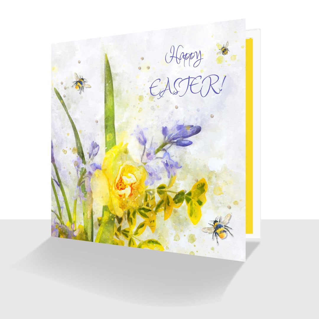 Luxury Happy Easter Card-personalisation Option-luxury Happy Easter ...