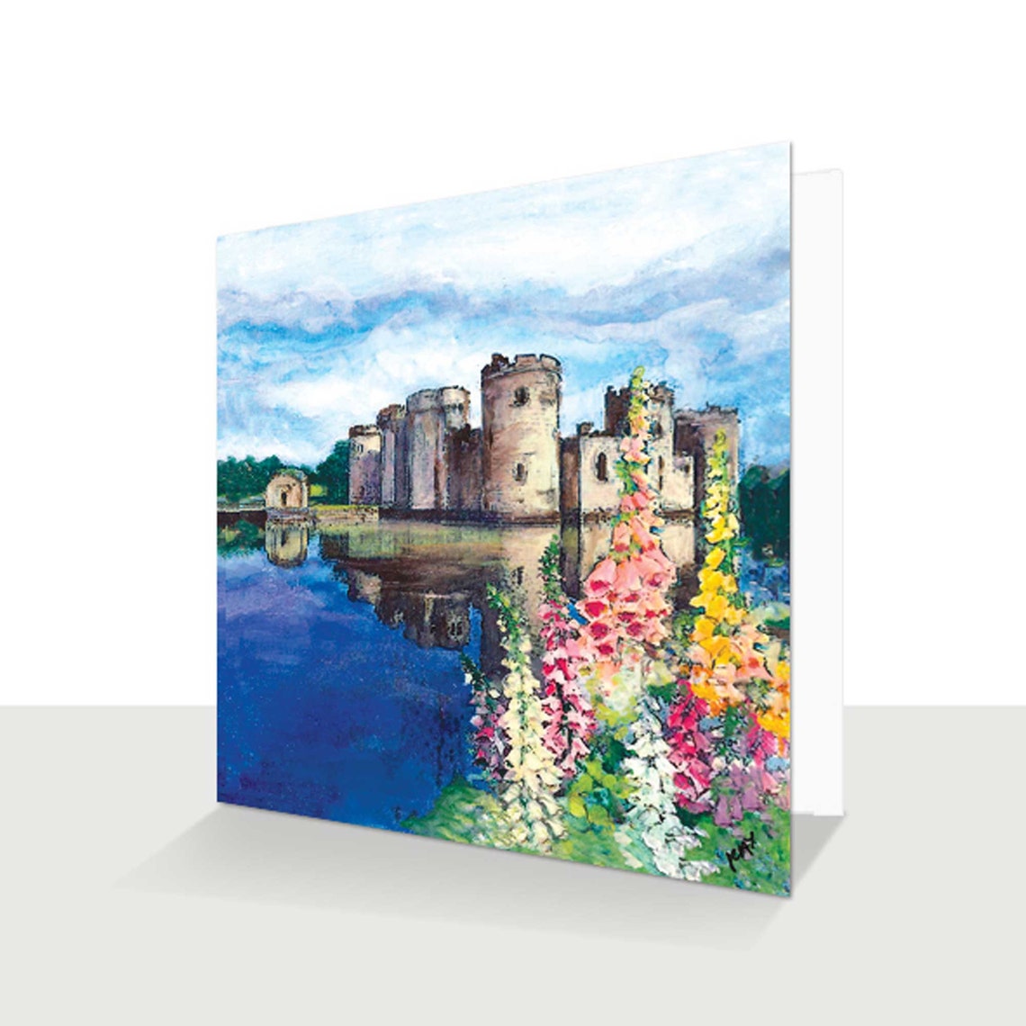 Bodiam Castle Greeting Card - Fine Art Card - Blank Inside-personalised ...