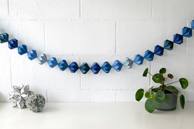 Handmade Origami Diamond Garland - Etsy