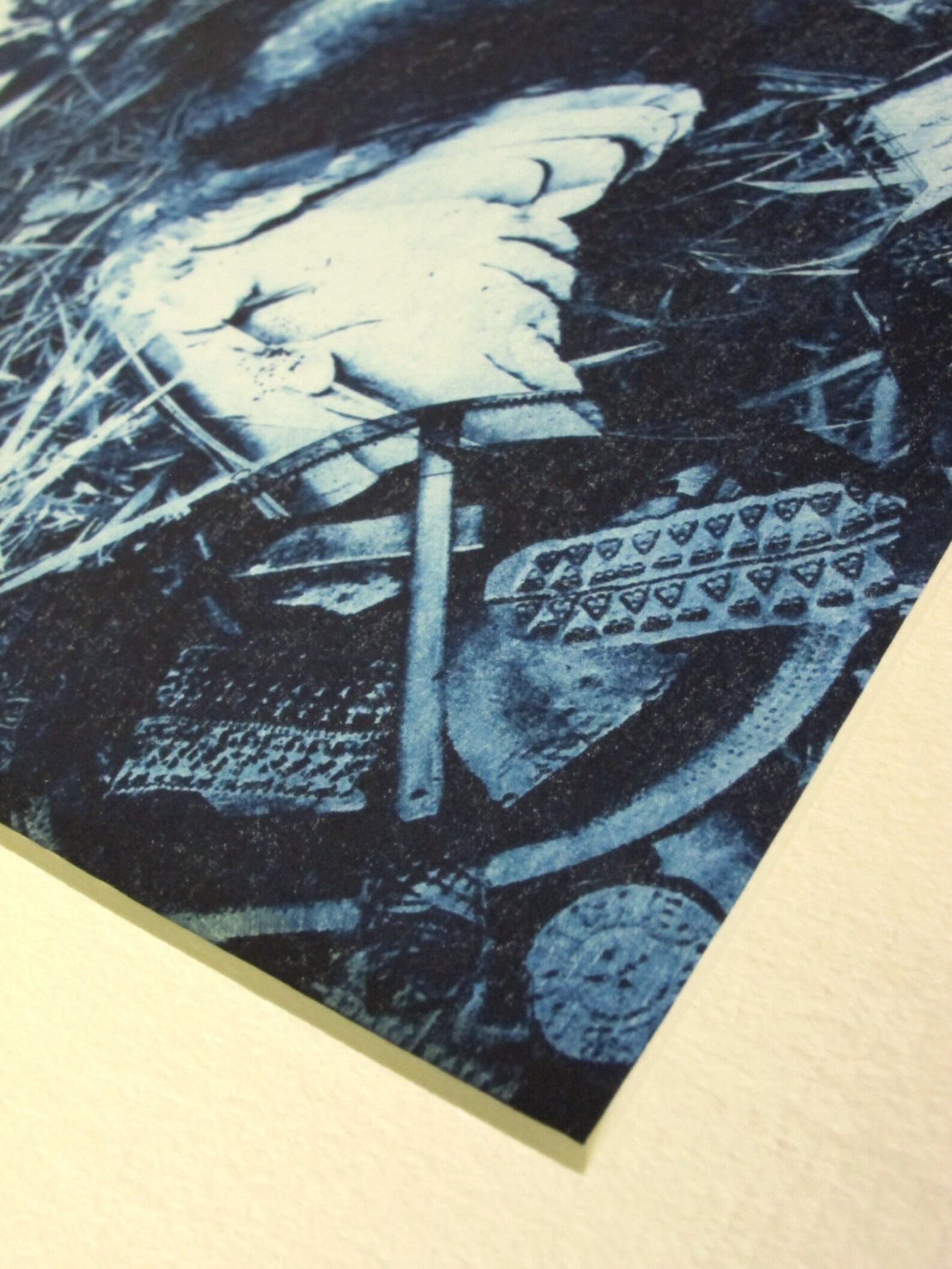 Magpies and Treasure. Bird Print in Blue. Photo Etching Limited Edition ...