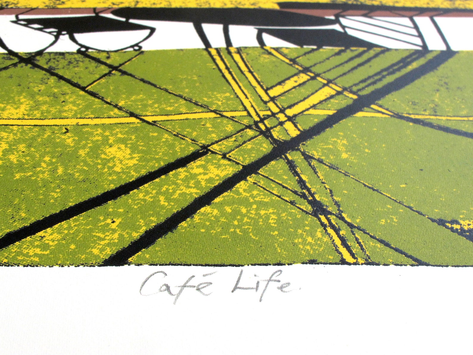Cafe Life Screenprint by Simon Ripley. Rare Limited Edition - Etsy