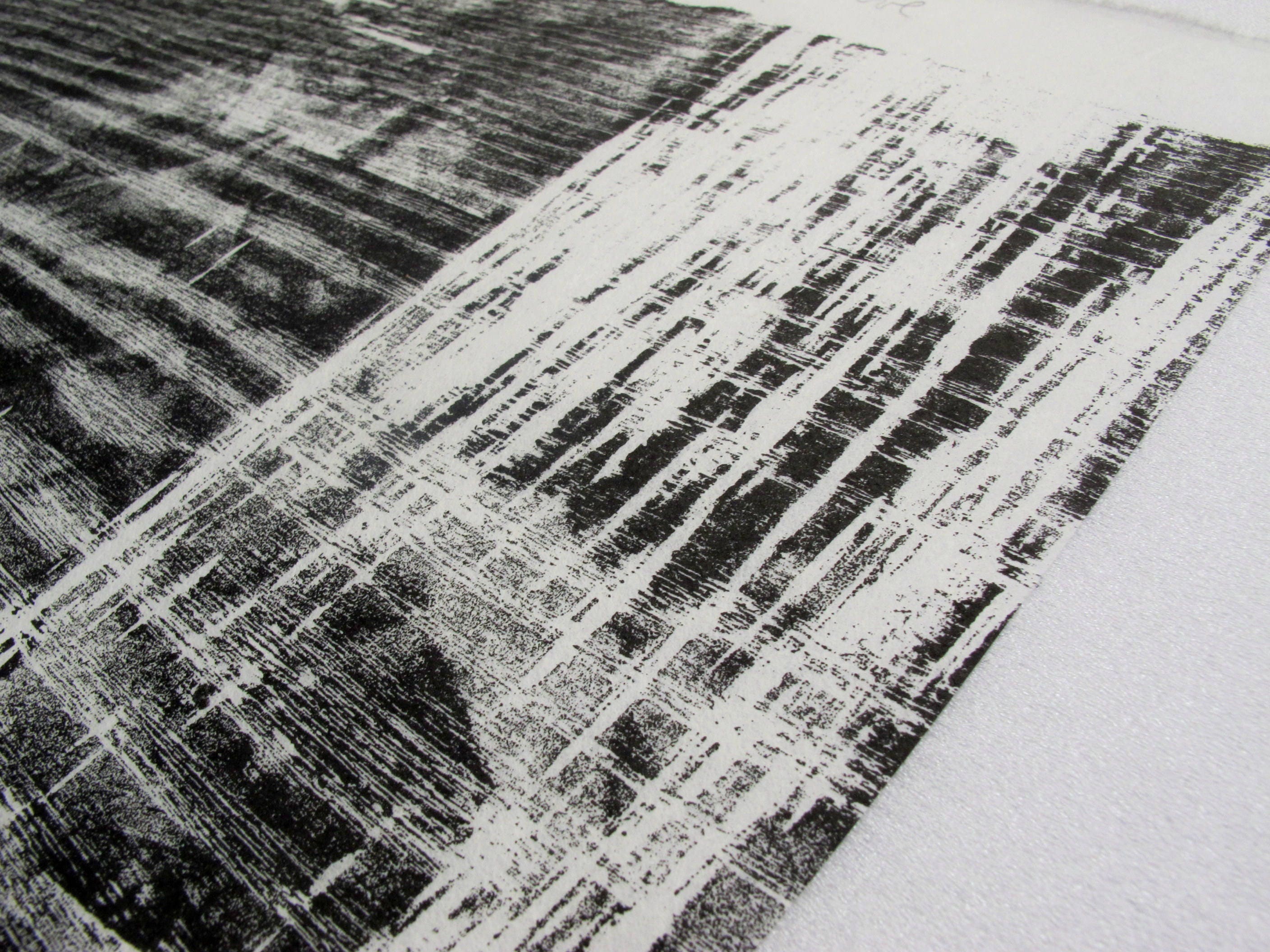 Woodcut on Kozo paper by Volkhardt Muller. Exeter Portfolio sold by ...